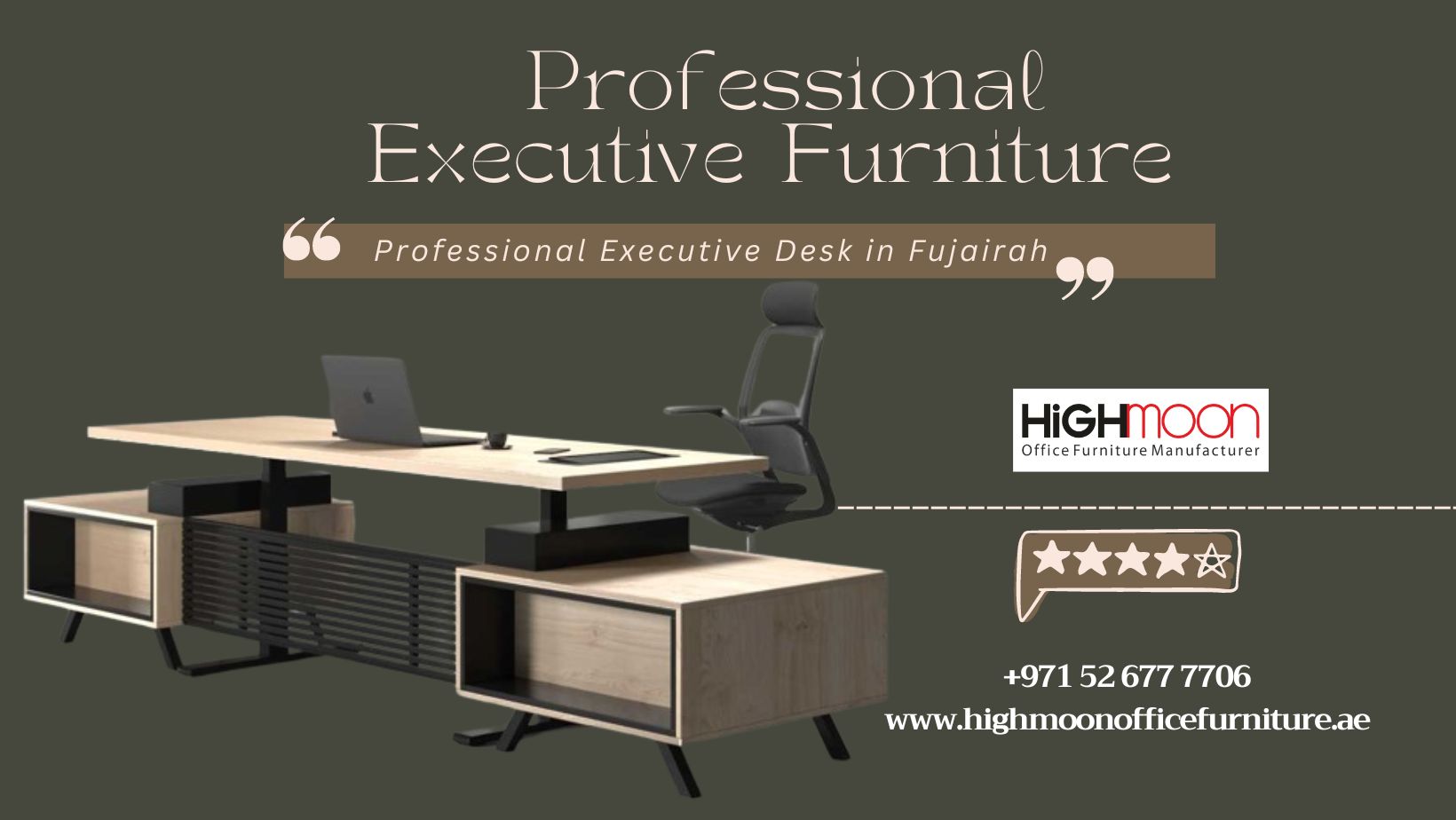 Professional Executive Desk in Fujairah | Best Deals Await!